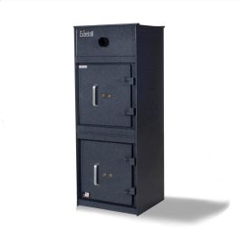 Gardall RC1237 B Rated Double Door Rotary Top Load Deposit Safe, Gray ...